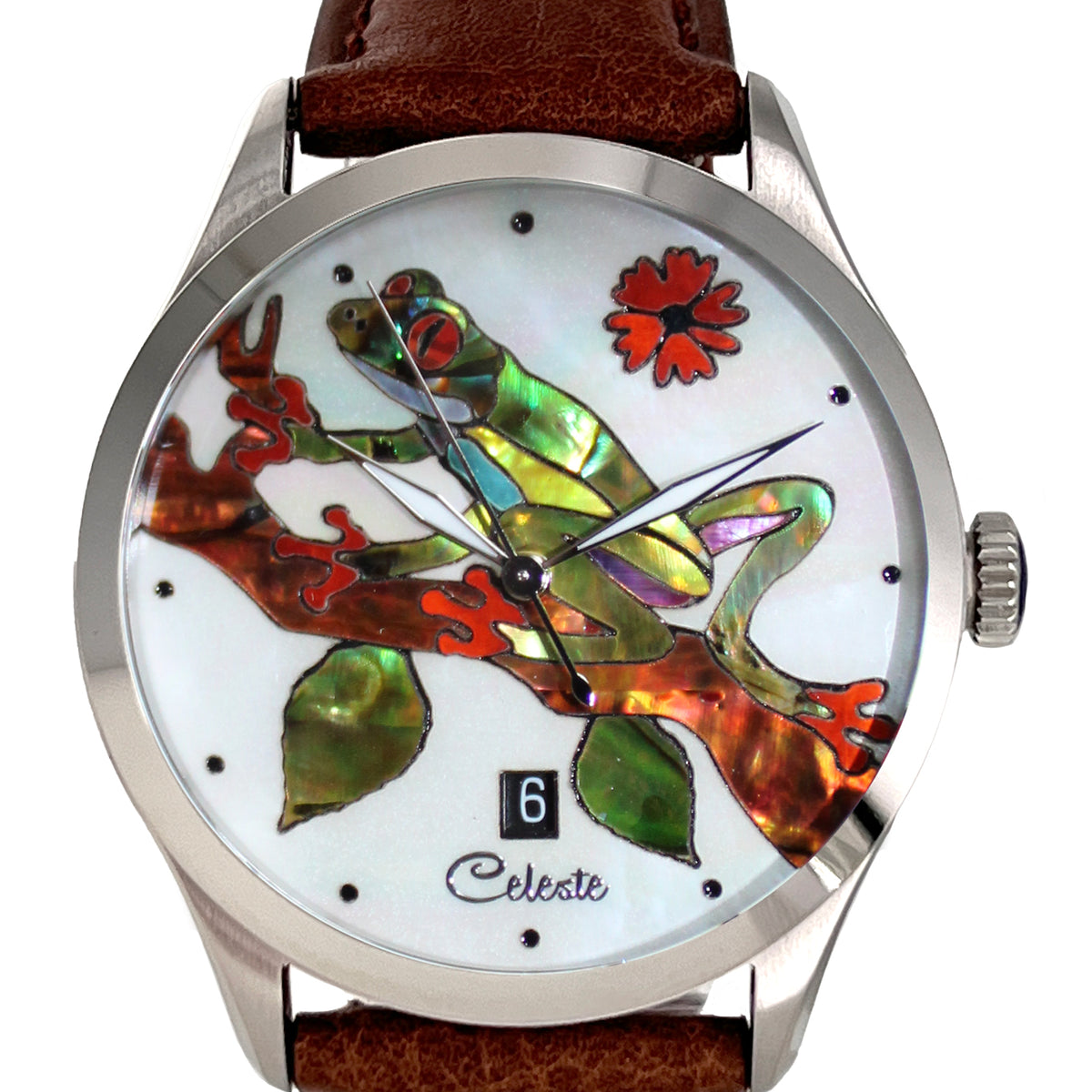 Tree Frog - 42mm Swiss Automatic – Celeste Watch Company